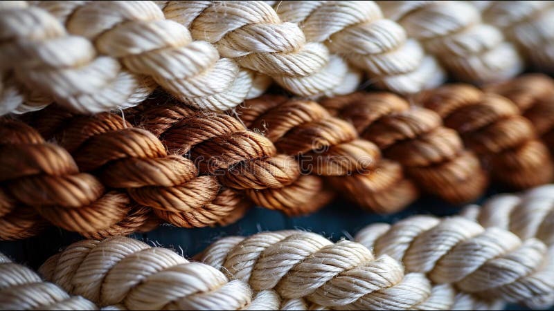 Braided Rope Multi Colored Braids Teamwork Unity Diversity Stock ...