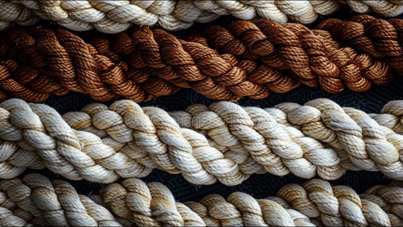 Braided Rope Multi Colored Braids Teamwork Unity Diversity Stock ...