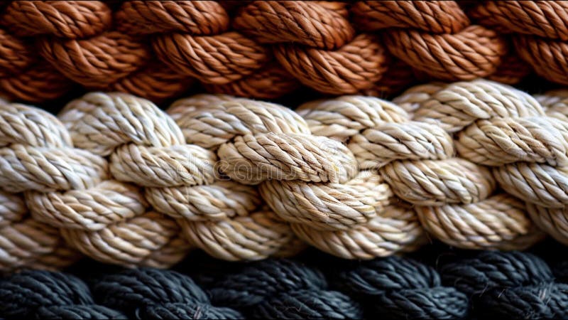 Braided Rope Multi Colored Braids Teamwork Unity Diversity Stock ...