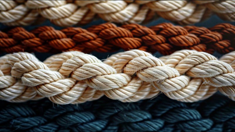 Braided Rope Multi Colored Braids Teamwork Unity Diversity Stock ...