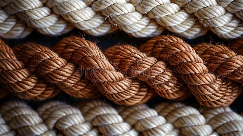 Braided Rope Multi Colored Braids Teamwork Unity Diversity Stock ...