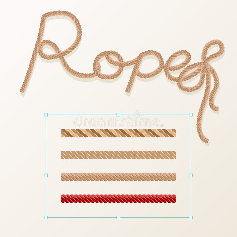 Braided Rope Pattern Seamless for Decoration Design. Rope Brush for ...