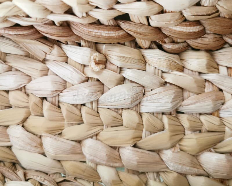 Natural Woven Straw Texture for Background Design, Selective Focus ...