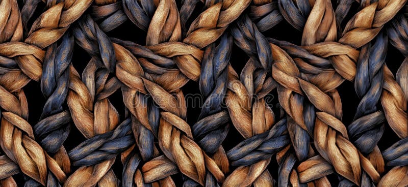 Intricate Woven Fabric Pattern Creating Visual Texture Depth Stock ...