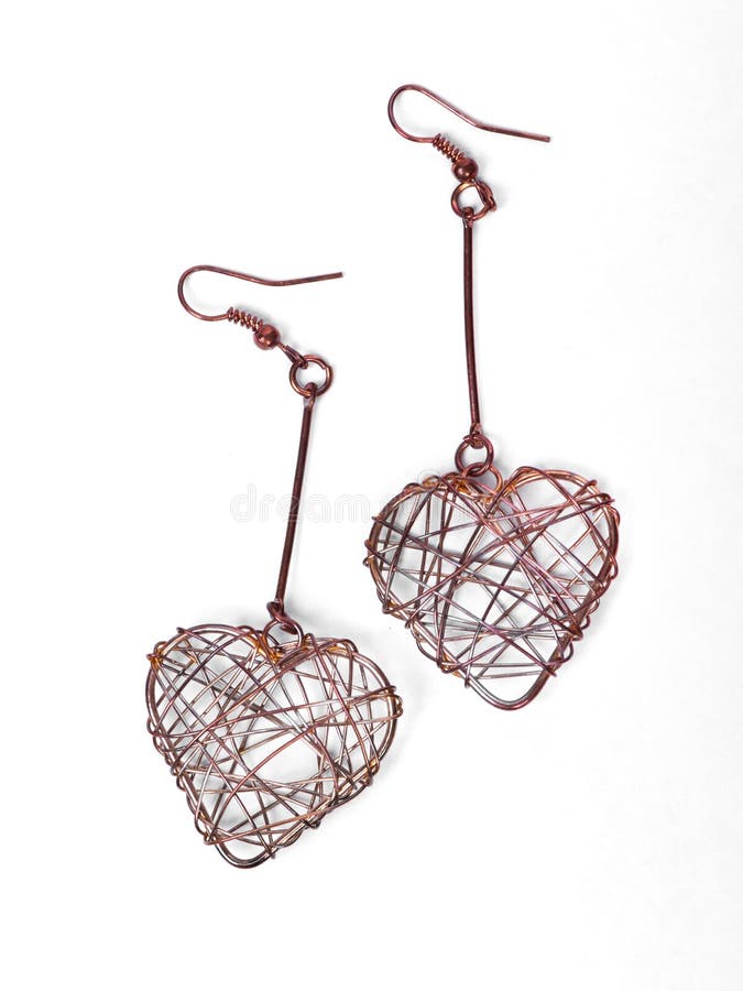 Wire with heart stock image. Image of abstract, isolated - 19219423
