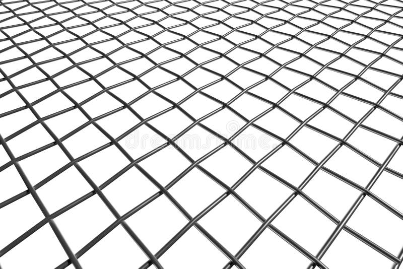 Braided Wire Steel Net In Perspective View Royalty Free Stock Image ...