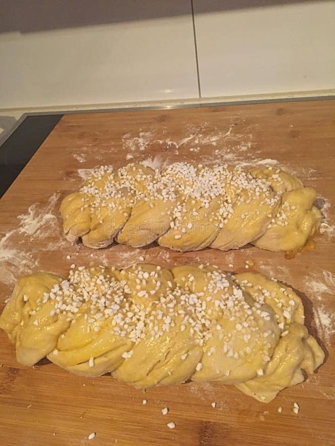 A Braided Yeast Bread with Sugar Stock Image - Image of labels, cuisine ...