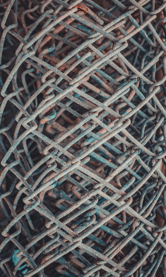 Braiding of steel threads stock photo. Image of cell - 67990494