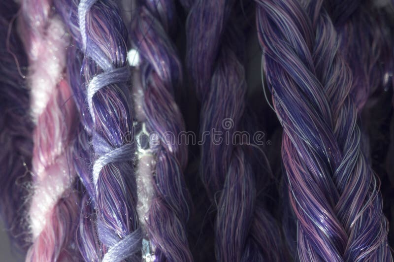 Braids on a Wood Background at Close Range Stock Image - Image of ...