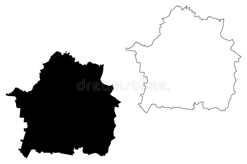 Map of Braila County - Romania - Eastern Europe Stock Illustration ...