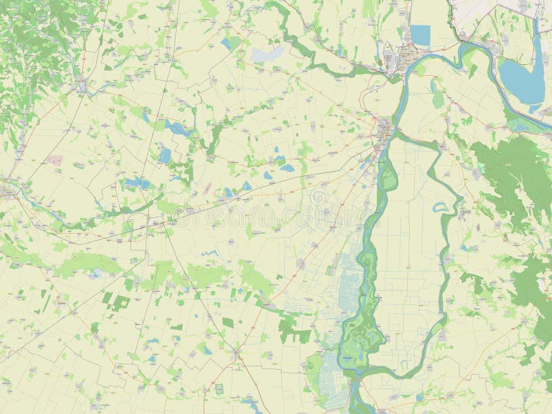 Map of Braila County - Romania - Eastern Europe Stock Illustration ...