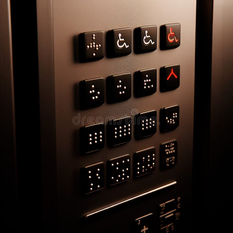 Braille Alphabet for the Blind. it Can Be Read with Your Hands Stock ...