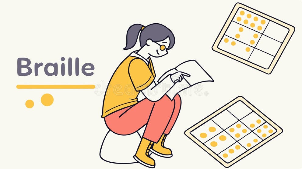 Braille Alphabet Chart, Educational Tool and Visual Aid for Learning ...