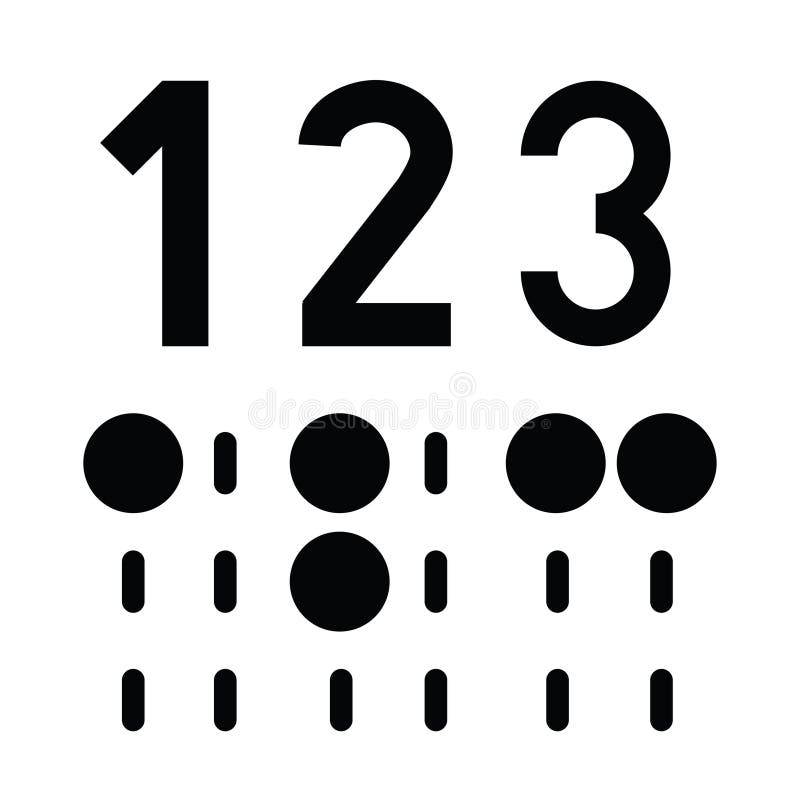 Braille blindness font stock vector. Illustration of school - 302129353