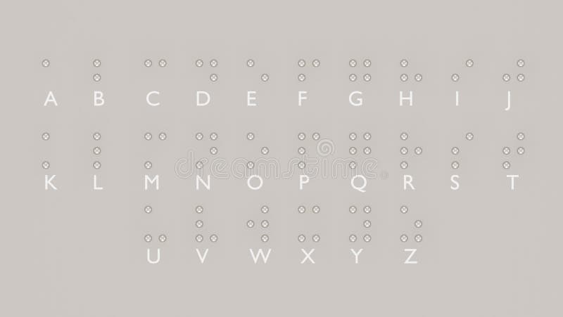 Braille Dots Alphabet for Visually Impaired Stock Illustration ...