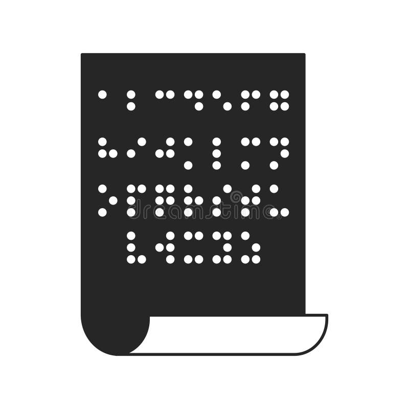 Braille on a file stock illustration. Illustration of literacy - 300193334