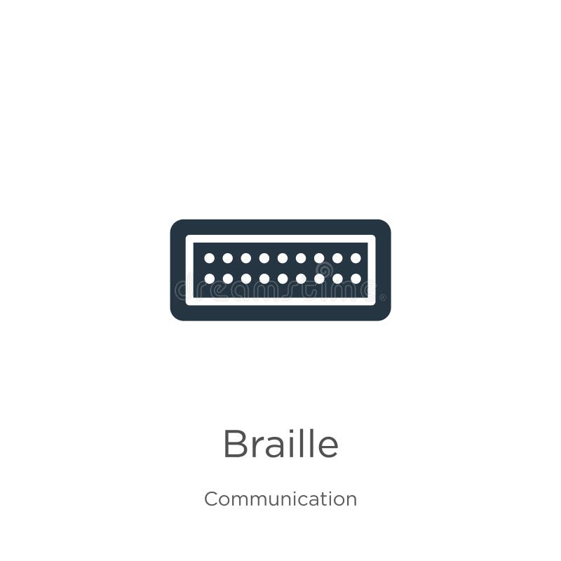Braille Icon Vector. Trendy Flat Braille Icon from Communication ...