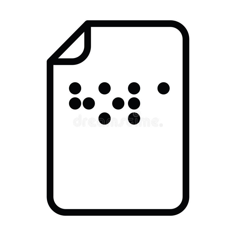 Braille paper language stock vector. Illustration of visual - 302128578