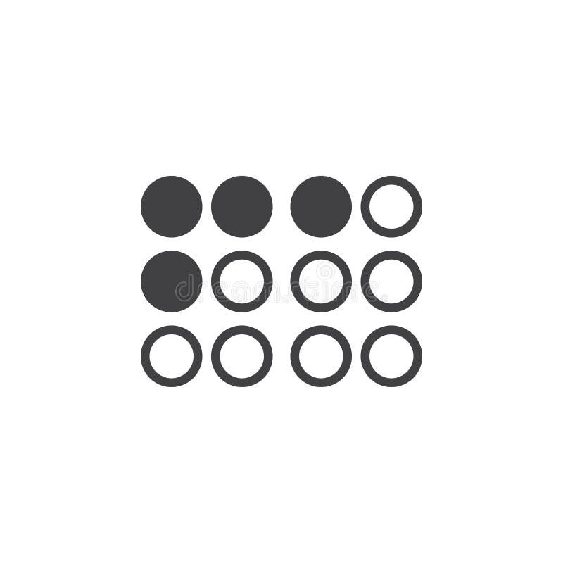 Braille Symbol Icon Illustration Stock Illustration - Illustration of ...