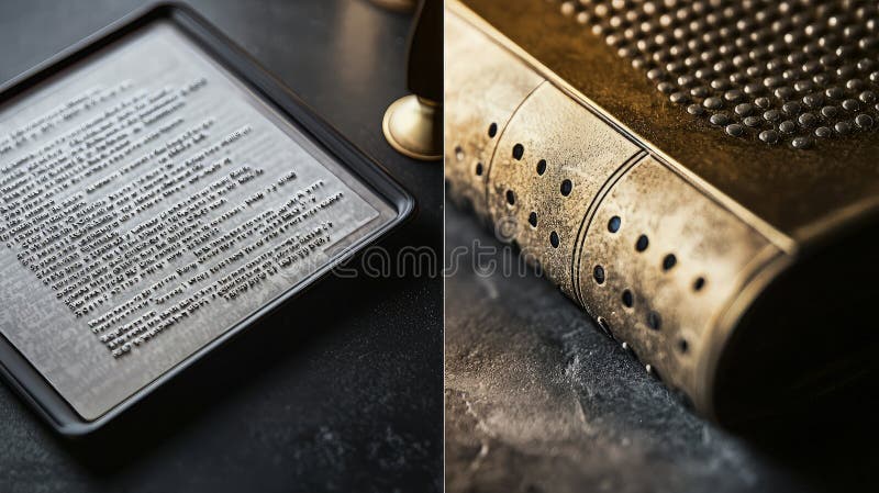 Braille Text and Vintage Book Stock Image - Image of paper, texture ...