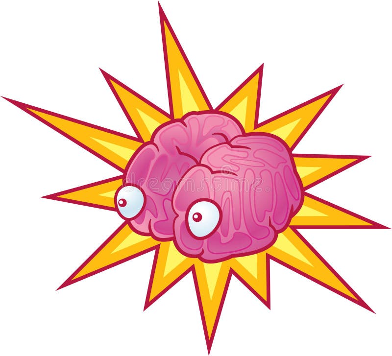 Vintage alarm clock brain stock vector. Illustration of clipart - 14768898