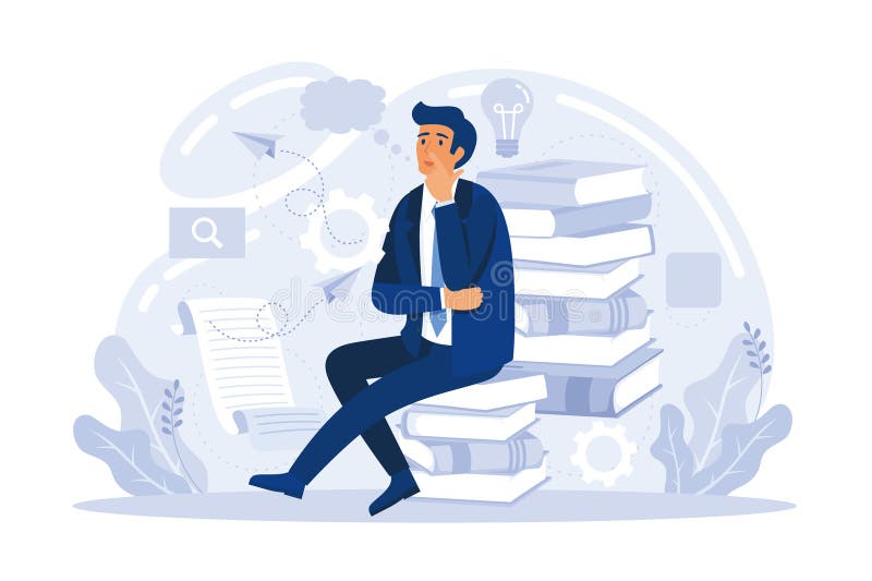 Brain Activity Abstract Concept Vector Illustration Set. Stock Vector ...