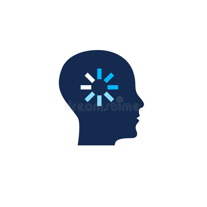 Brain Activity Icon with Download Stock Vector - Illustration of sign ...