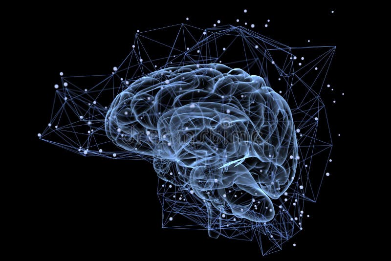 Binary brain stock illustration. Illustration of cerebral - 2869692