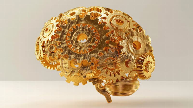 Brain Activity with Neurons Firing, Representing Thought and Mental ...