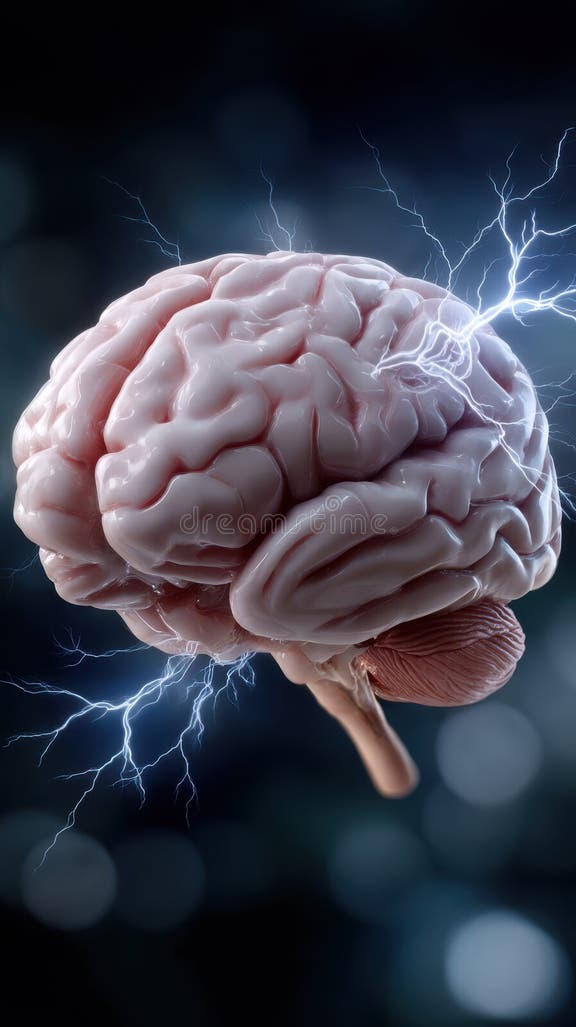 Brain Activity Visualization with Lightning Striking Across Cerebral ...