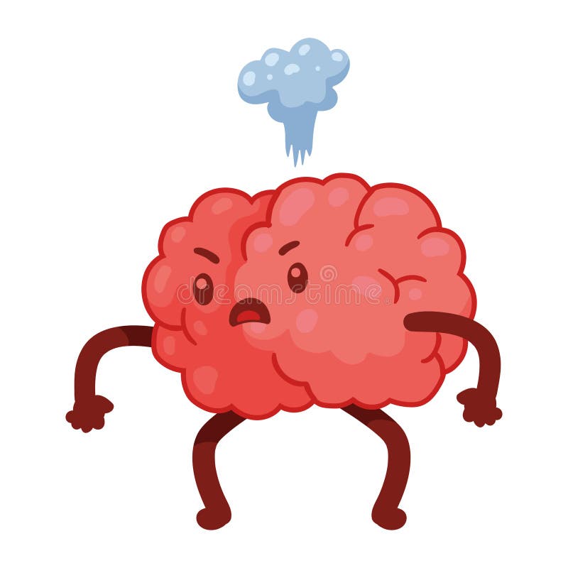 Evil Brain Cartoon Character