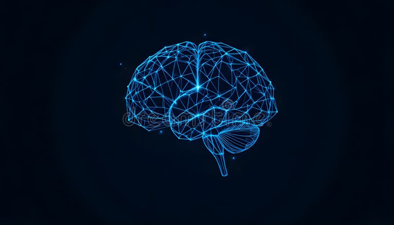 Brain or Artificial Intelligence Concept. Symbol of Wisdom Point Stock ...