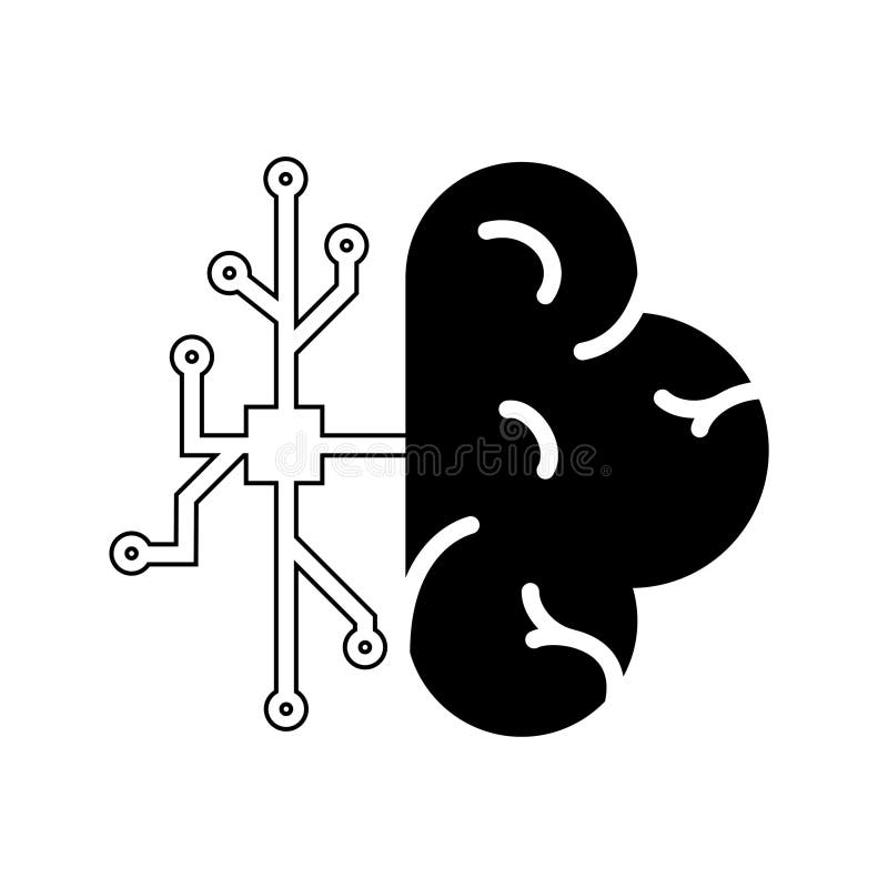 Brain and Artificial Intelligence Icon. Icon and Logo. Flat Design ...