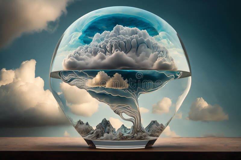 Brain of an Artificial Intelligence. Brain Shape Cloud. Artificial ...