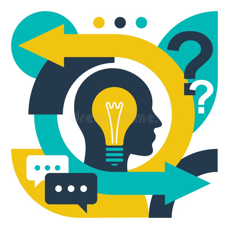 Brain As Lightbulb and Other Creativity Metaphors Stock Vector ...