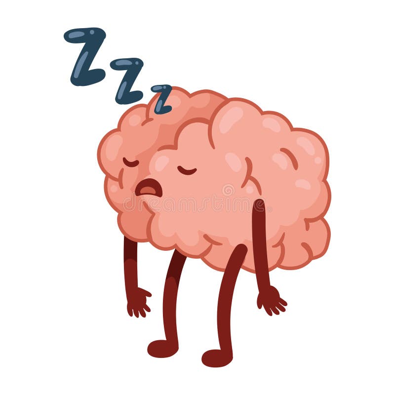 Cartoon Brain Sleeping Stock Illustrations – 151 Cartoon Brain Sleeping ...
