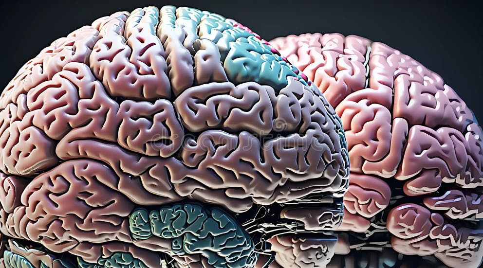 Brain atrophy stock illustration. Illustration of atrophy - 357817007