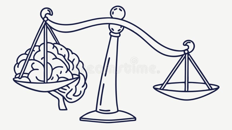 Brain Balance Scale, Intelligence and Knowledge, Vector Design ...