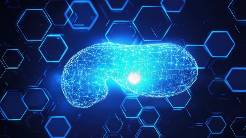 A Brain with a Blue Glow on a Bright Background, Suitable for Science ...