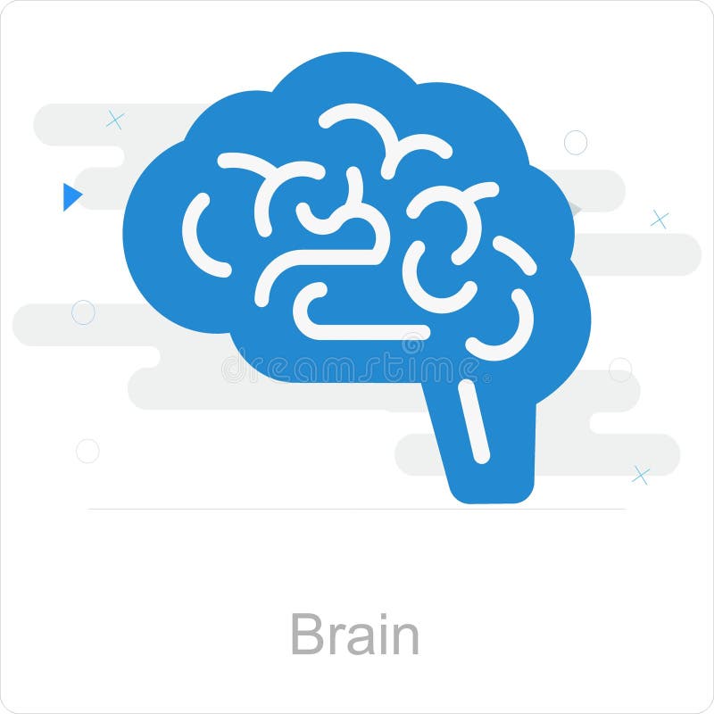 Brain stock vector. Illustration of mental, design, cognitive - 340612890
