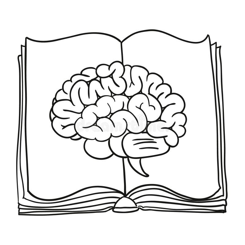 Book brain stock illustration. Illustration of professionals - 698458