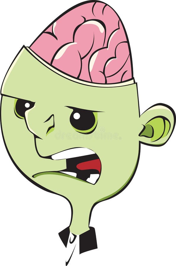 Brain boy stock vector. Illustration of concentration - 32996488