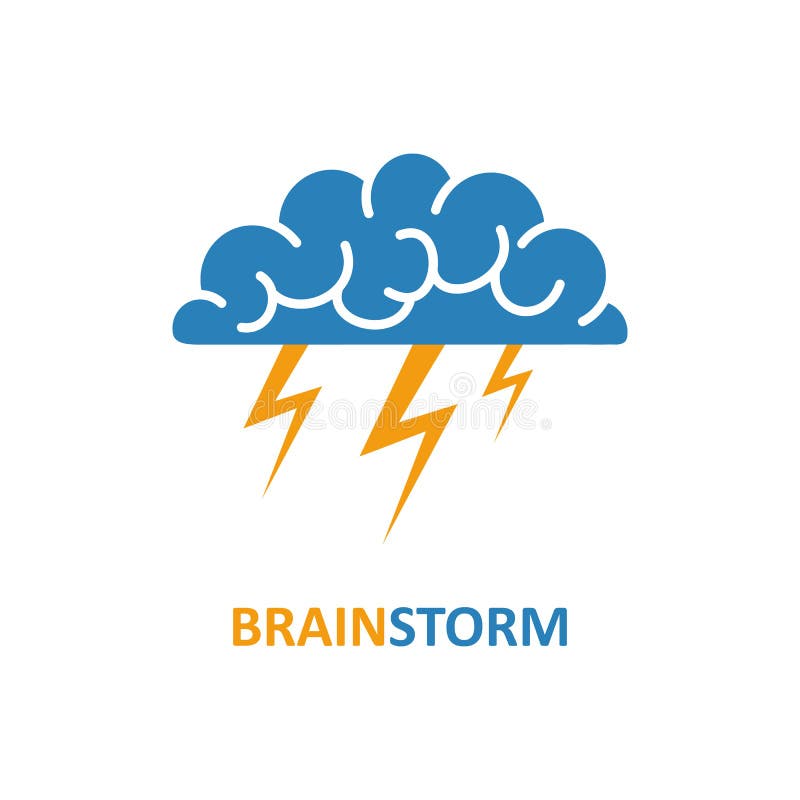 Brain, Brainstorming, Idea, Creativity Logo and Icon. Vector Stock ...