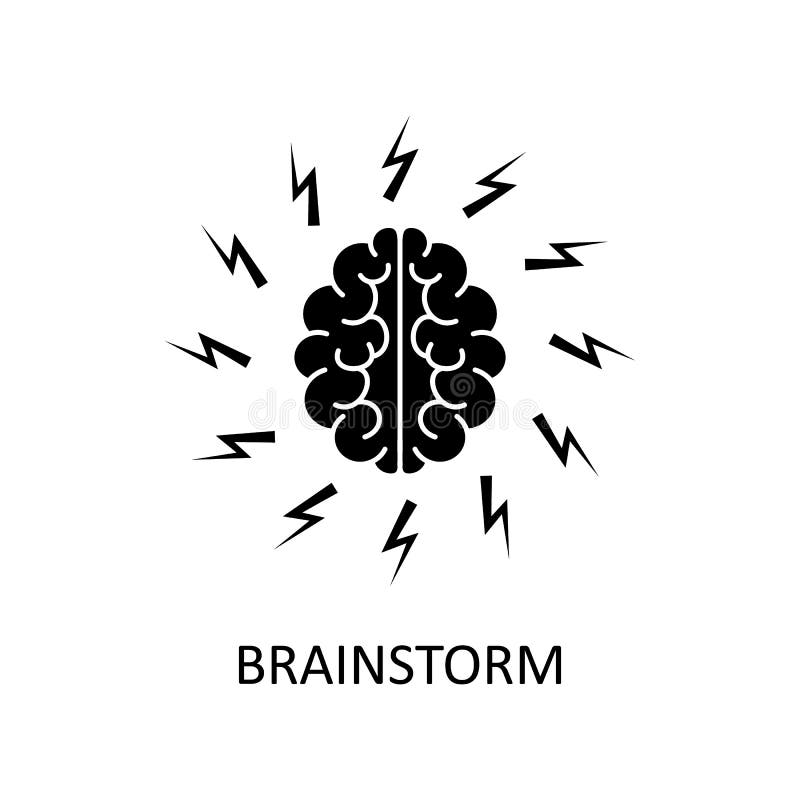 Brain, Brainstorming, Idea, Creativity Logo and Icon. Vector Stock ...