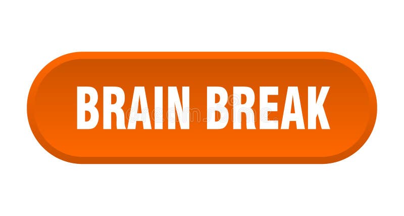 Brain Break Banner Template. Brain Break Ribbon Label Stock Vector ...