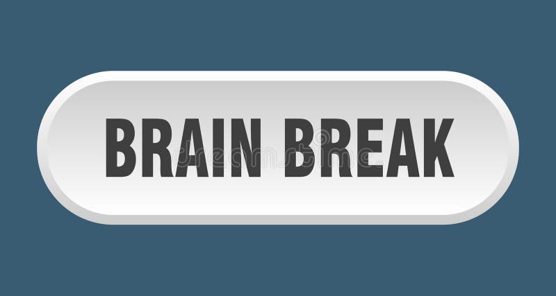 Brain Break Banner Template. Brain Break Ribbon Label Stock Vector ...