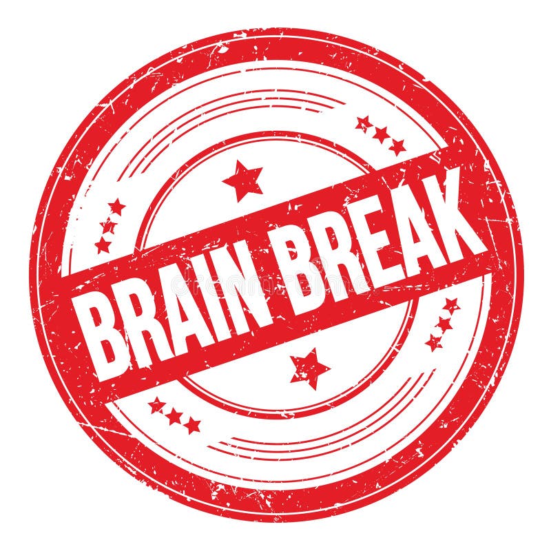 Brain Break Orange 3d Speech Bubble Stock Vector - Illustration of ...