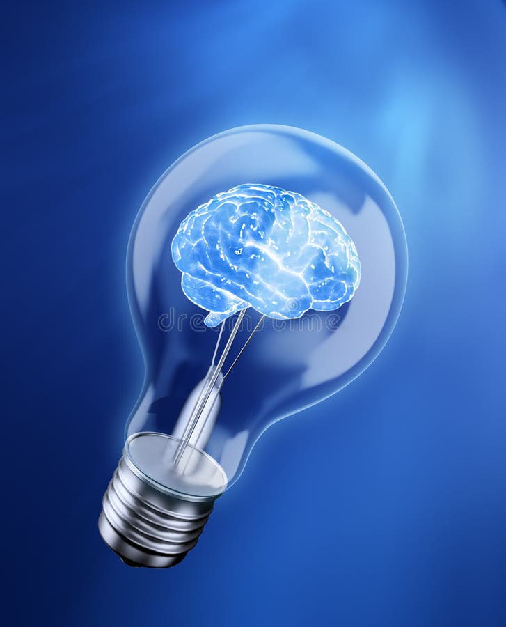 Head shaped light bulb stock image. Image of concept - 22488721