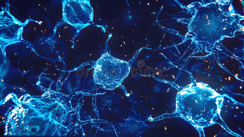 Brain Cancer Cell, Magnified View of Brain Cancer Cell. Stock ...