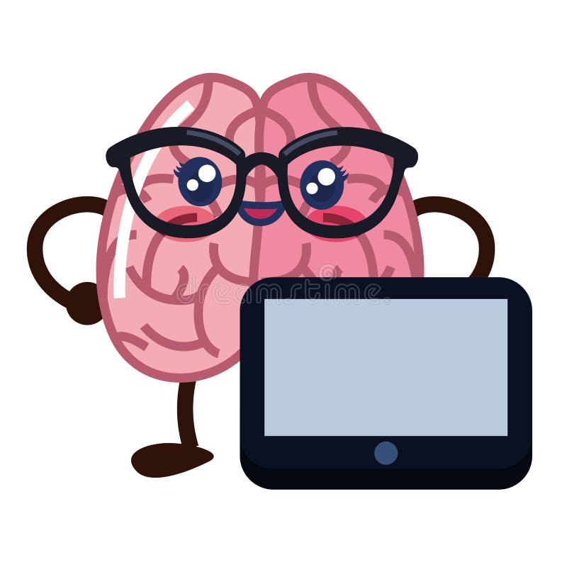 Brain cartoon education stock vector. Illustration of sign - 142011193